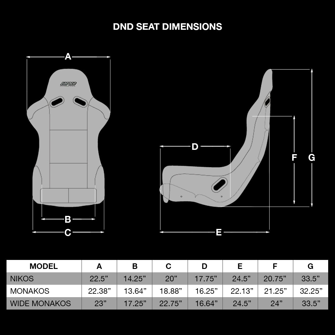 DND Performance Interior Monakos Racing Seat - DND Performance Interior®
